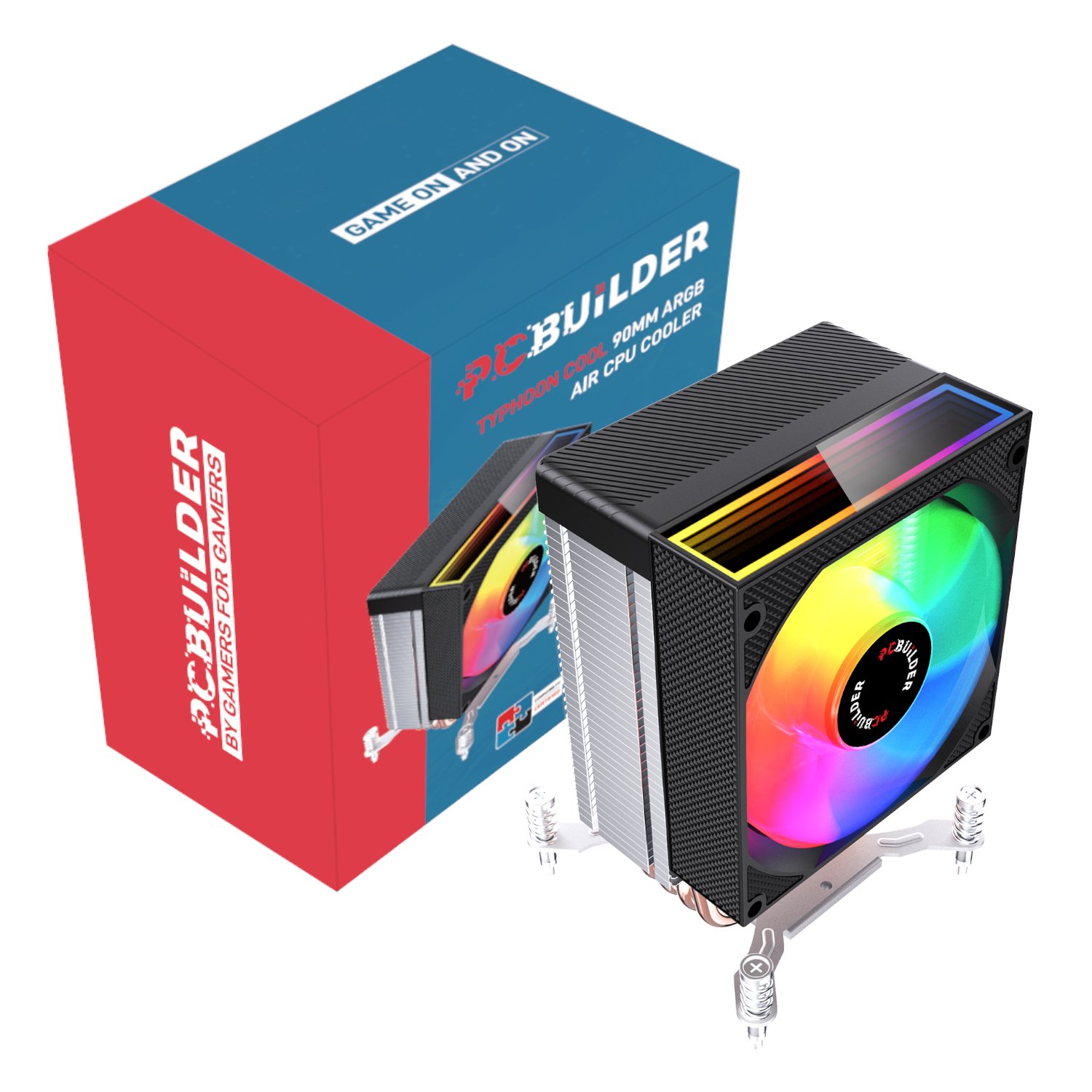 PCBuilder TYHPOON COOL 90mm Air CPU Cooler – Black – NAXLAV.COM